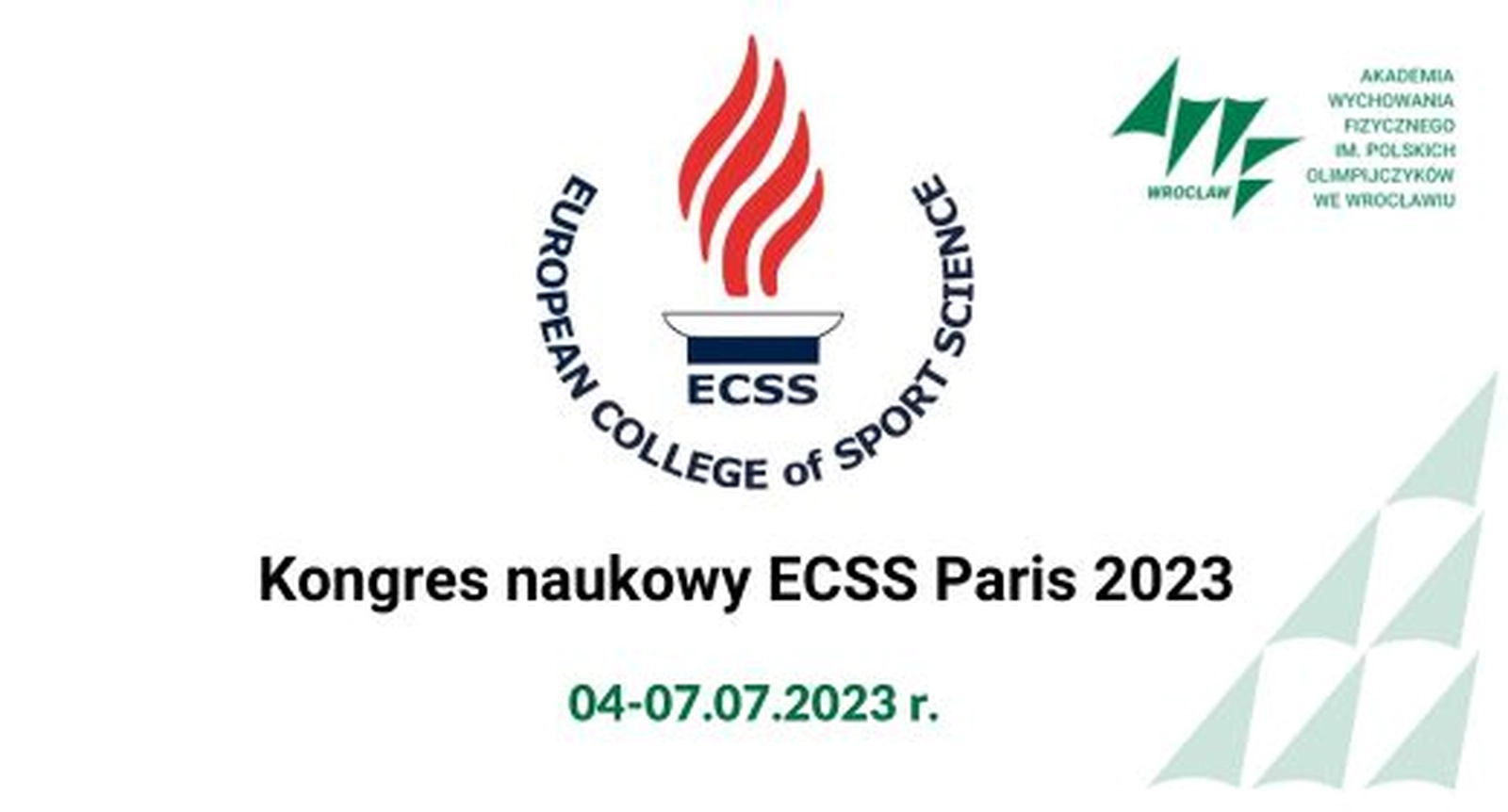 Kongres naukowy ECSS Paris 2023 - 28th Annual Congress of the European ...